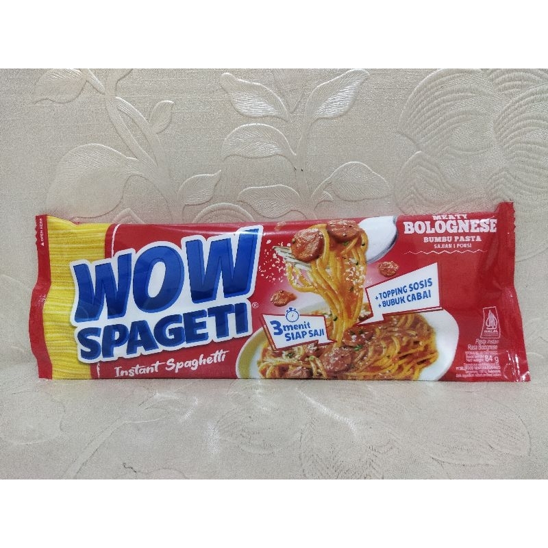 Jual WOW SPAGETI 84 GRAM / WOW SPAGETI INSTANT CARBONARA / WOW SPAGETI BOLOGNESE / WOW SPAGETI ...