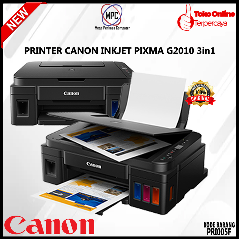 Jual Printer Canon INKJET Printer Multifunction PIXMA G2010 3in1 Print Scan Copy | Shopee Indonesia