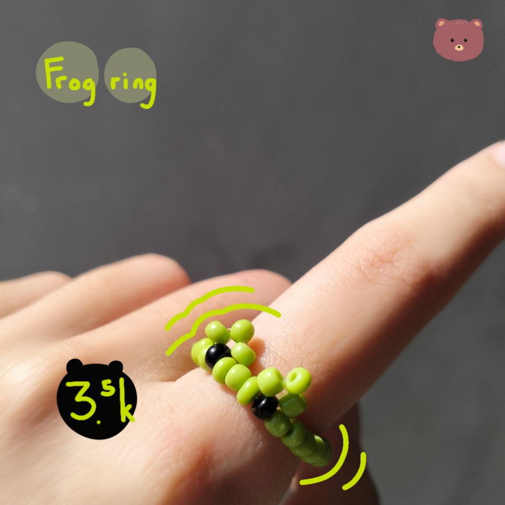 Jual Berryish Studio - Cincin Manik Motif Katak | Frog Beads Ring ...