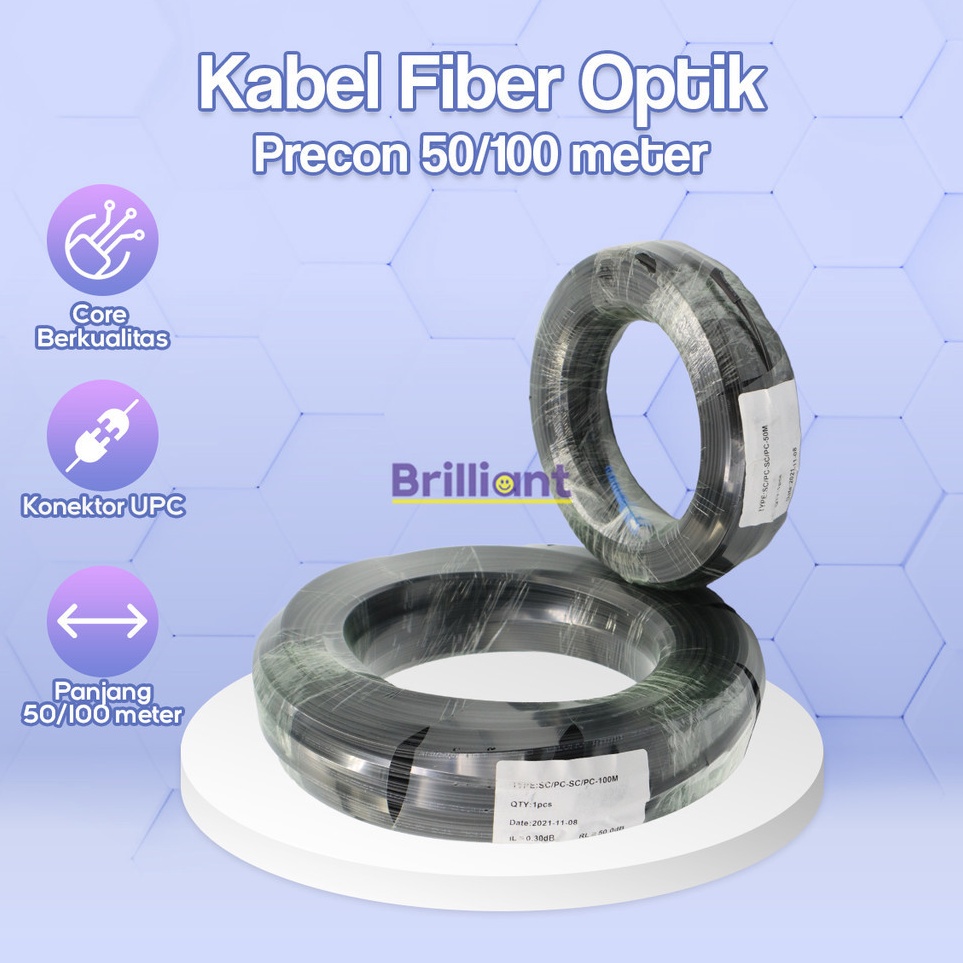 Jual KODE H94G Kabel ftth dropcore precon fiber optik simplex single ...