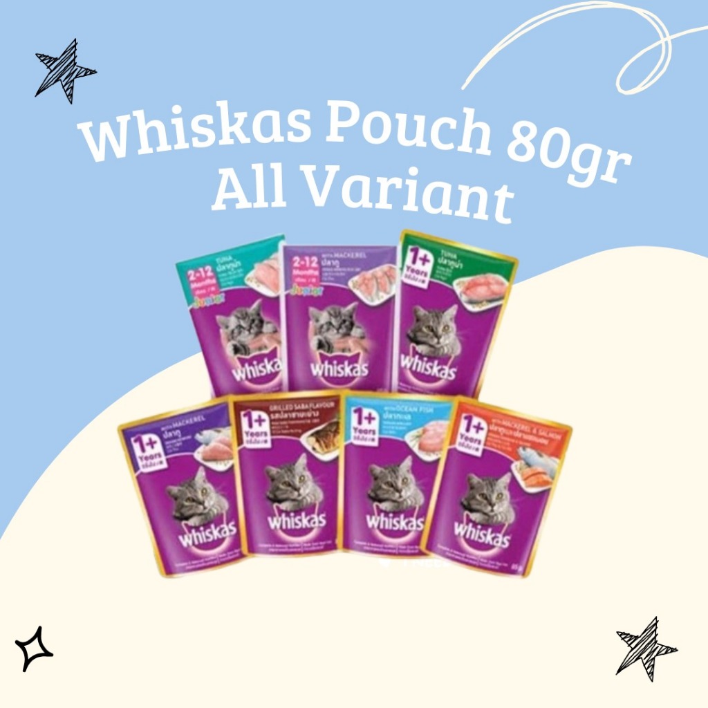 Jual Whiskas Pouch 80gr All variant - Makanan Basah Kucing | Shopee ...