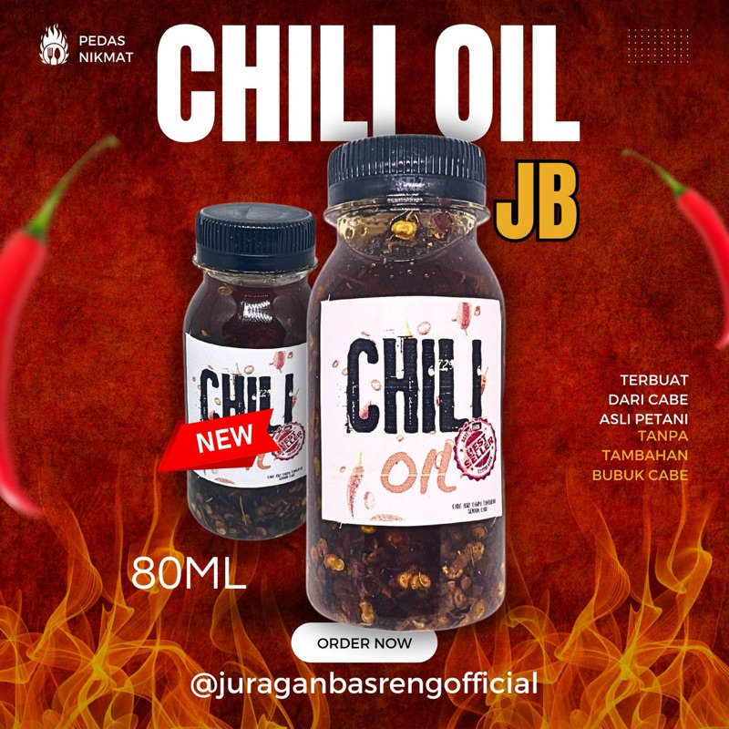 Jual Chili Oil JB Minyak Cabe Pedas Gurihnya Berasa 80ml | Shopee Indonesia