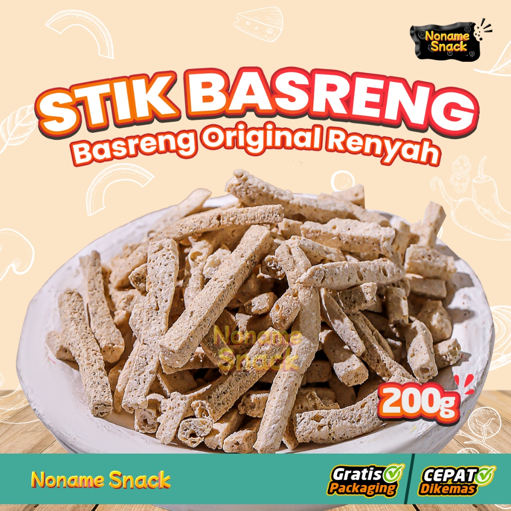 Jual NoName Snack - Stik Basreng Original 200g | Shopee Indonesia