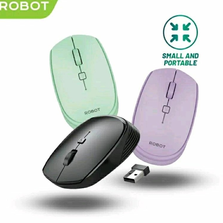 Jual KODE A65H Mouse Robot M25 Mouse Wireless Tombol On Off ORIGINAL ...