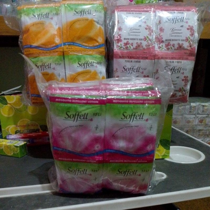 Jual (1 Pak) SOFFELL Anti Nyamuk Isi 144 Sachet / SOFFELL GERANIUM ...