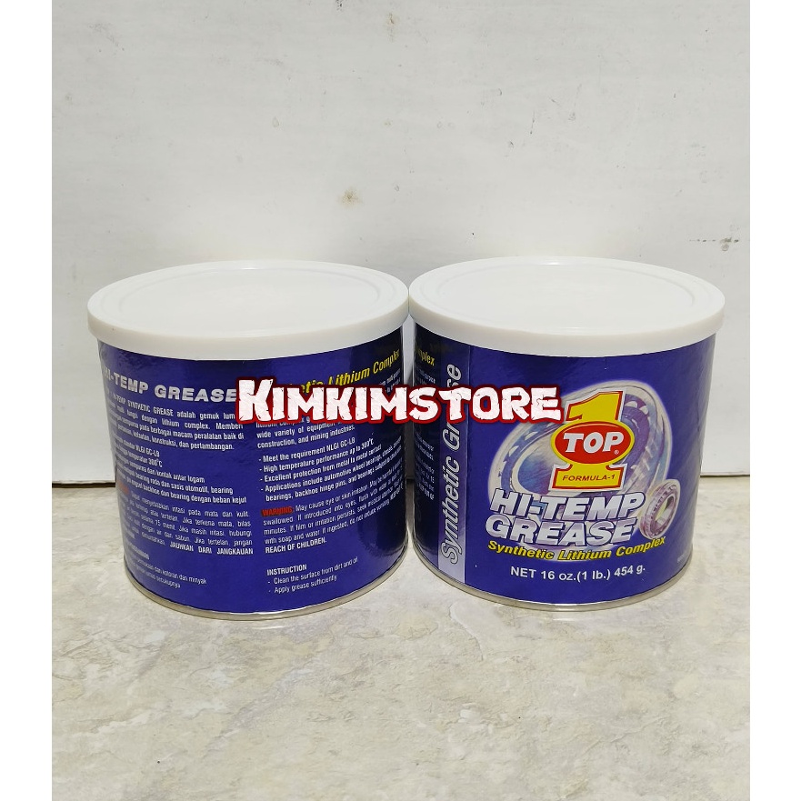 Jual HJ6 Top1 Grease Pelumas Stempet Gemuk Top 1 Hi Temp High Temp Biru 454 G 454G Gram | Shopee ...
