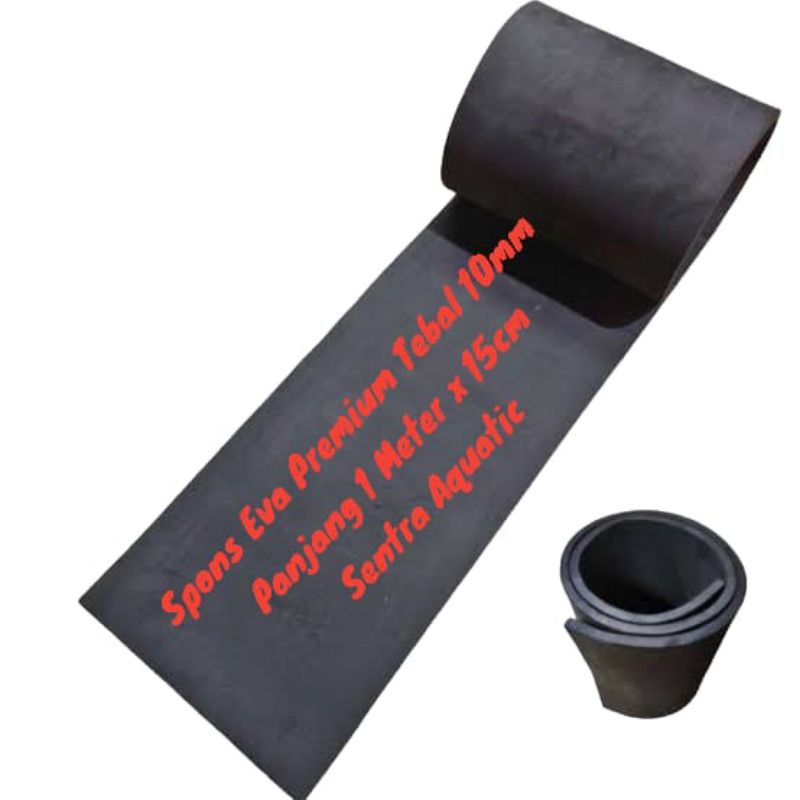 Jual Spons Eva Premium 8mm Hitam Panjang 1 Meter x 15cm | Shopee Indonesia