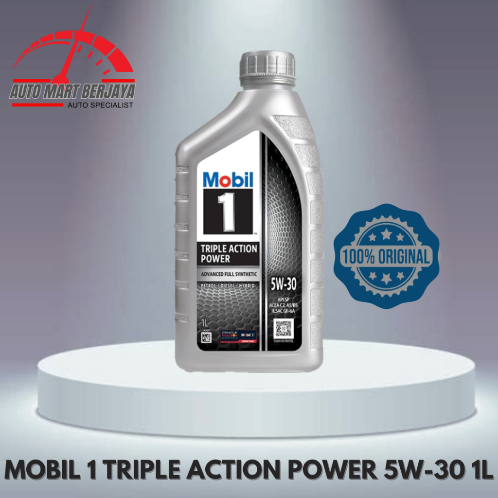 Jual Mobil 1 Oli Mesin Triple Action Power 5W30 1L ORIGINAL | Shopee ...