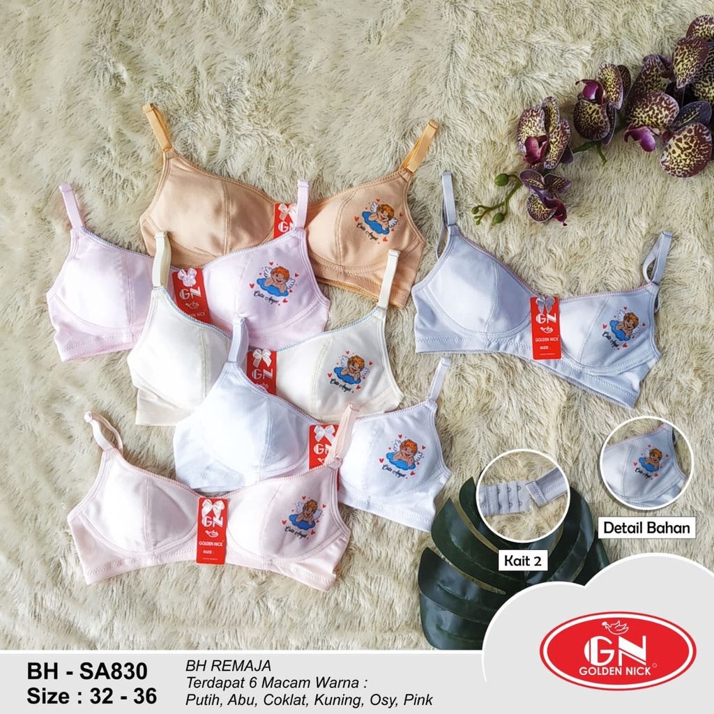 Jual Bh Bra (REMAJA) Golden Nick SA 830 (Cup A) | Tanpa Busa Tanpa ...