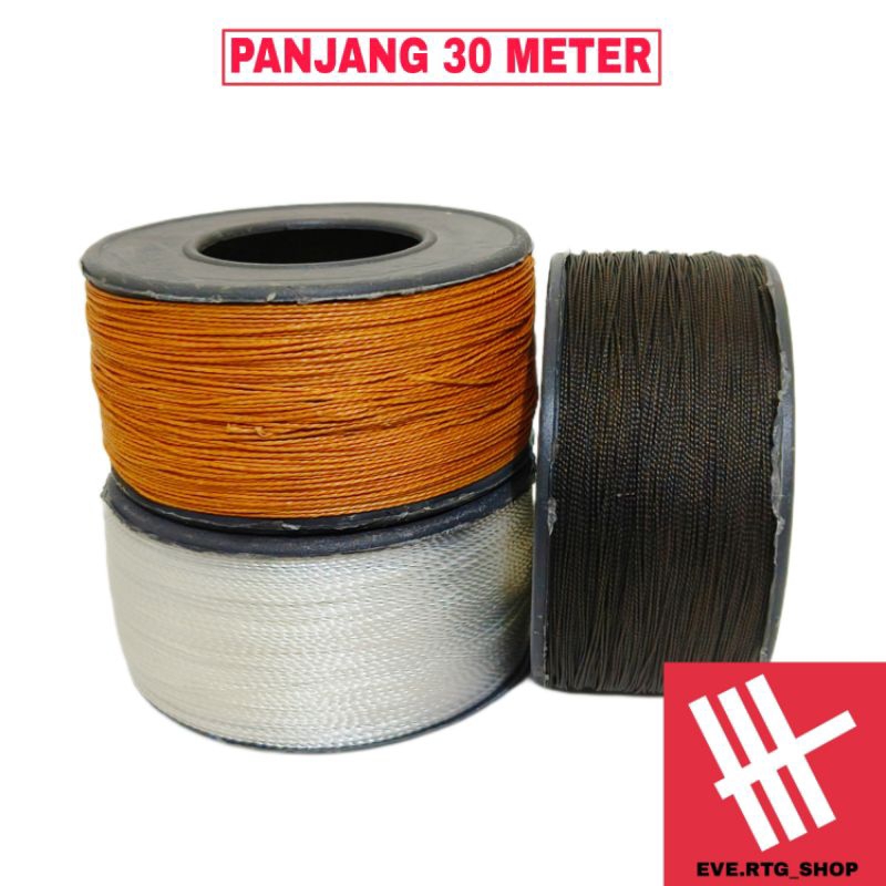 Jual Benang Sol 30 Meter Nilon Hitam Putih Coklat | Shopee Indonesia