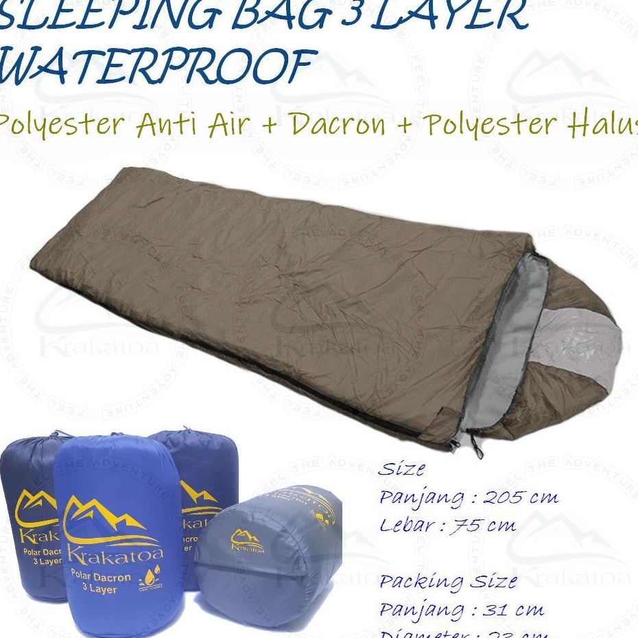 Jual Produsen Warna Dipilih Sleeping Bag Polar Dacron 3 Lapis 4 OZ FULL ...