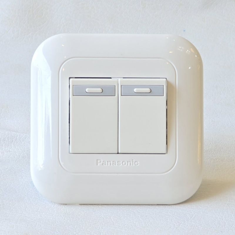 Jual PANASONIC SAKLAR SERI / DOUBLE MATA KECIL 1 GANG LEBAR WIDE SERIES ...
