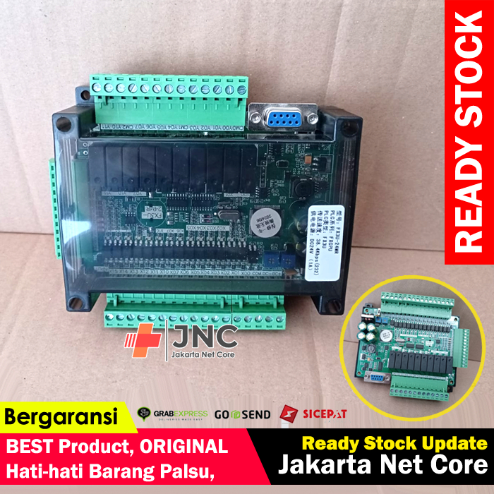 Jual NEW PLC Mitsubishi FX3U 24 MR 14DI 10DO 6AD 2DA RS232 Modbus RTU ...