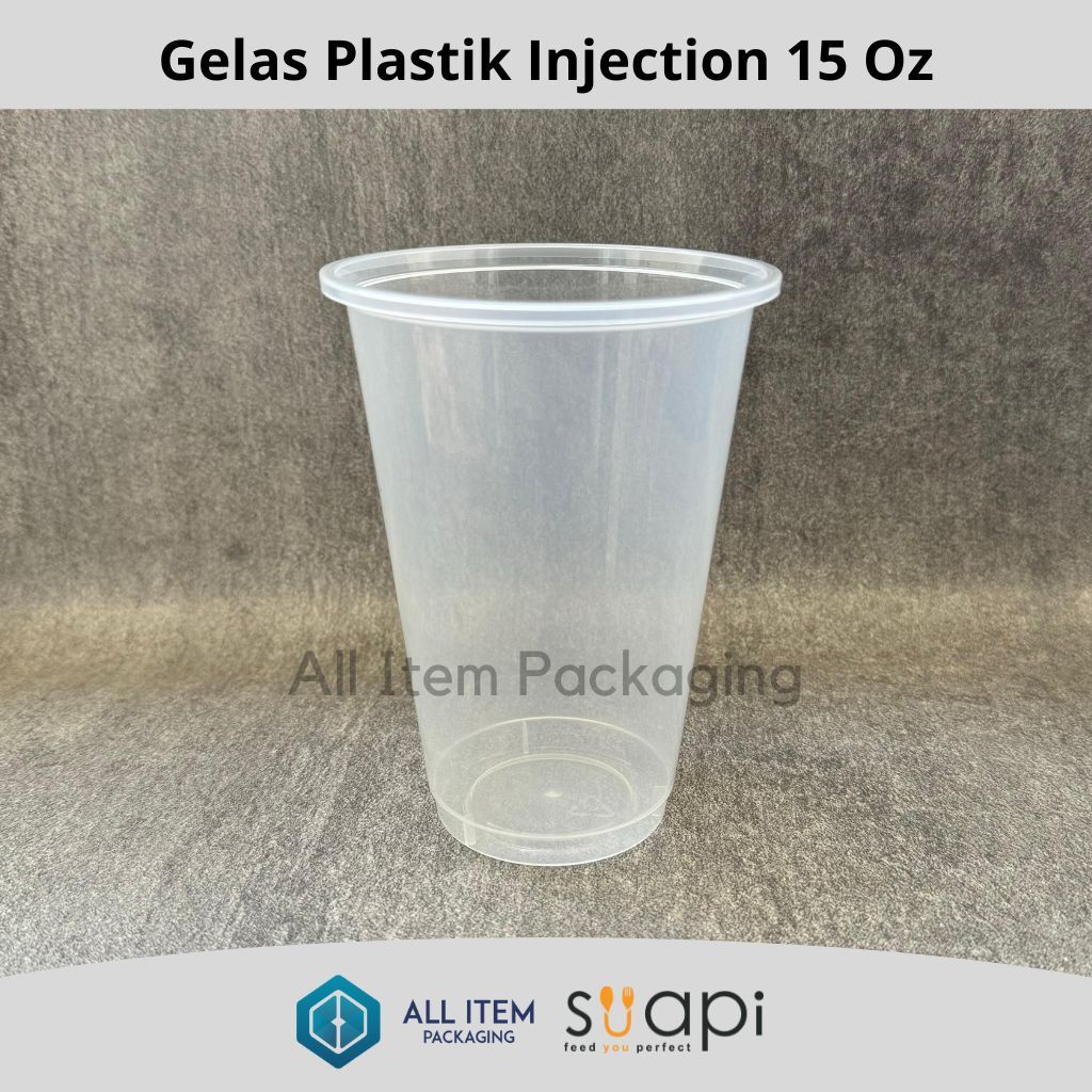Jual Gelas Plastik Injection Suapi 15 Oz / PP Plastic Cup @18 Pcs ...
