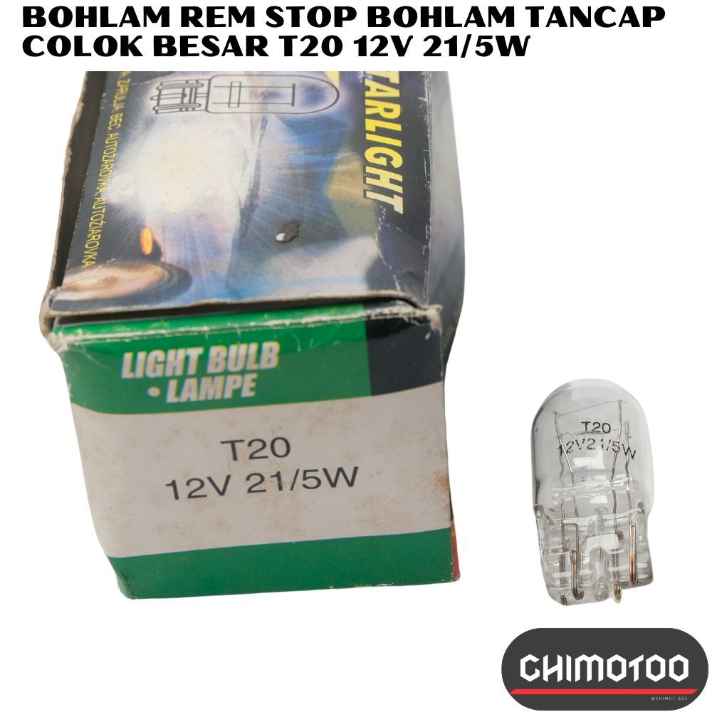 Jual Bohlam Rem Stop Bohlam Tancap Colok Besar T20 12v 21w/5w | Shopee ...