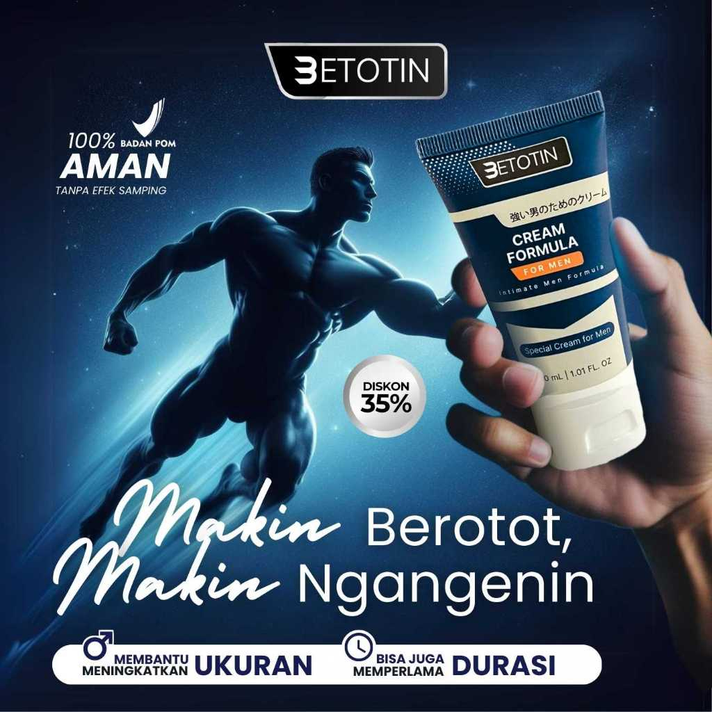 Jual BETOTIN CREAM Intimate Men Formula Krim Pembesar Ukuran & Penambah ...