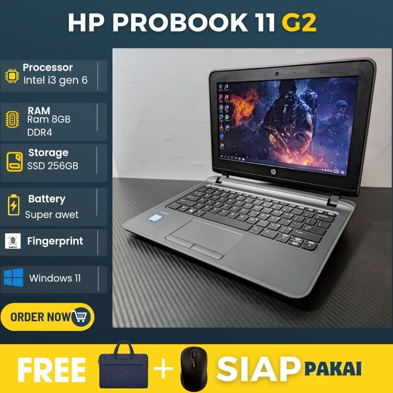 Jual laptop Hp ProBook Intel core i3 / i5 Ram 8GB SSD 256GB OS windows ...