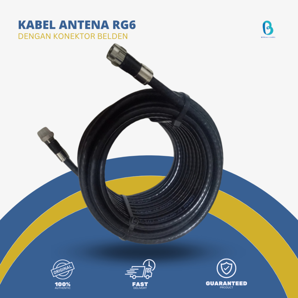 Jual KABEL ANTENA RG6 DENGAN KONEKTOR BELDEN | Shopee Indonesia