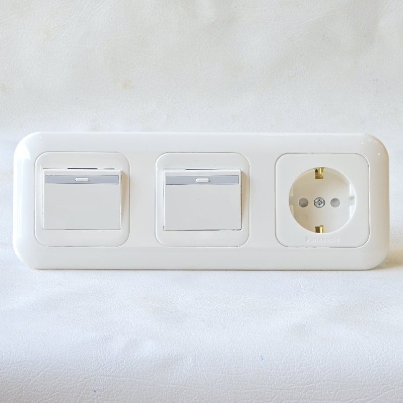 Jual PANASONIC ENGKEL ENGKEL STOP KONTAK CP MATA BESAR LEBAR DOUBLE ...