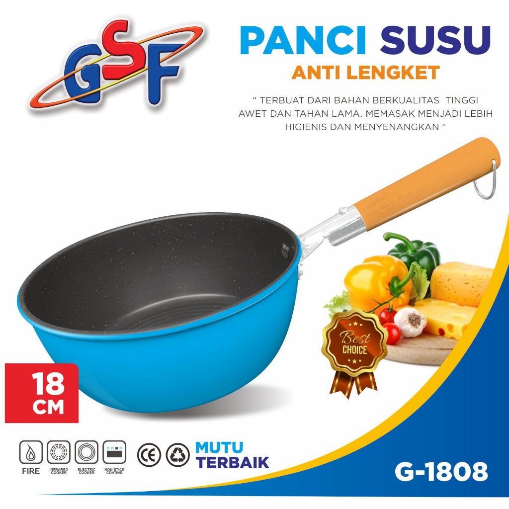 Jual PANCI SUSU 16CM GSF G 1608 / 18CM G 1808 PANCI ENAMEL ANTI LENGKET ...