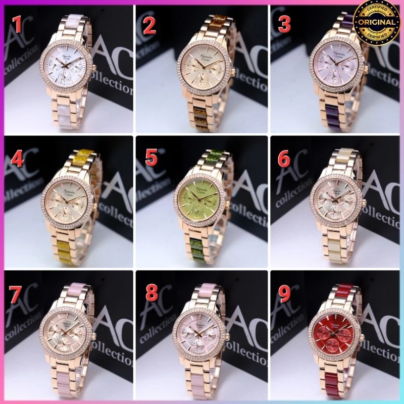 Jual ORIGINAL GARANSI RESMI 1 TAHUN JAM TANGAN WANITA ALEXANDRE ...