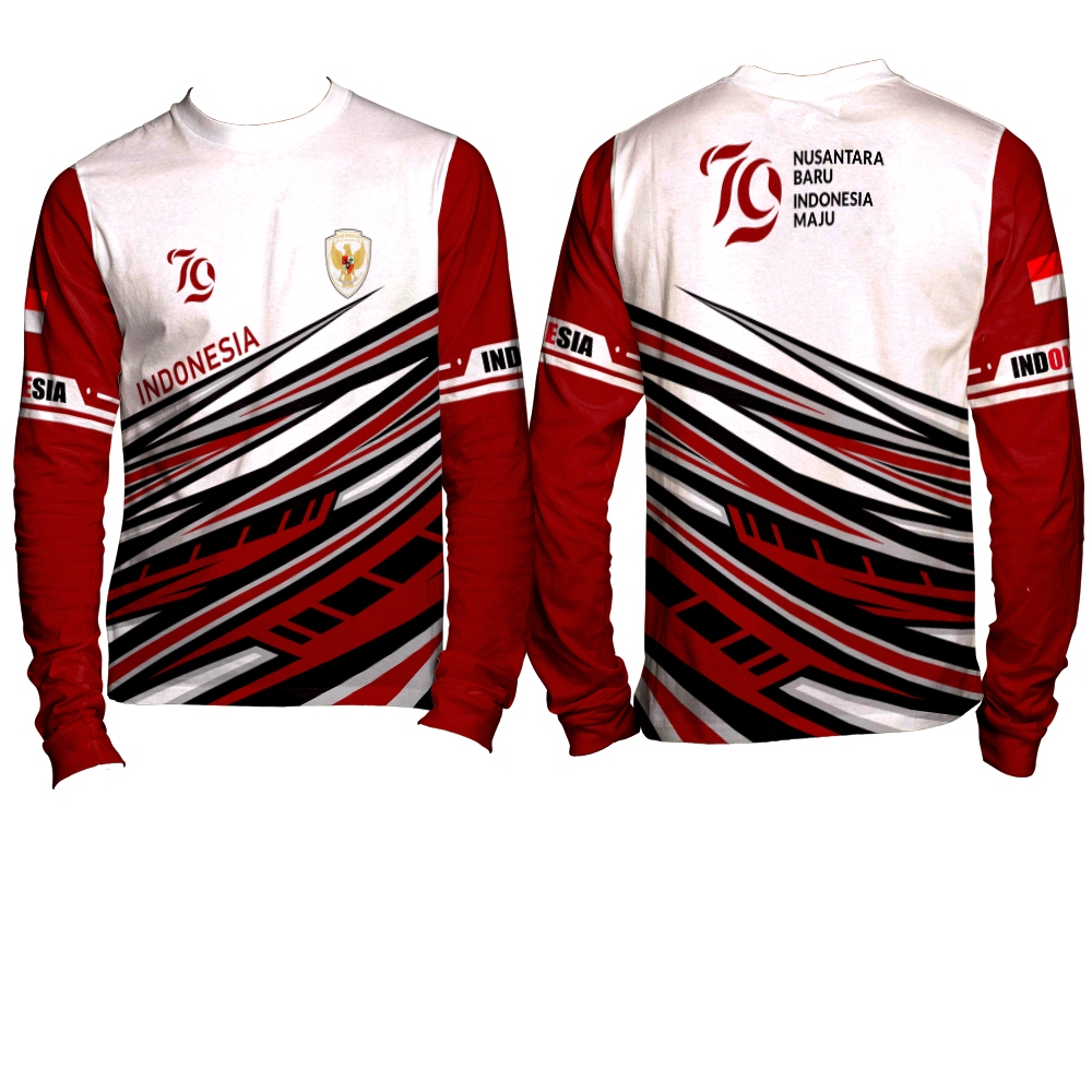 Jual Kaos Baju Jersey Indonesia Kemerdekaan 17 Agustus 2024 Republik Indonesia HUT RI 79 Tahun ...