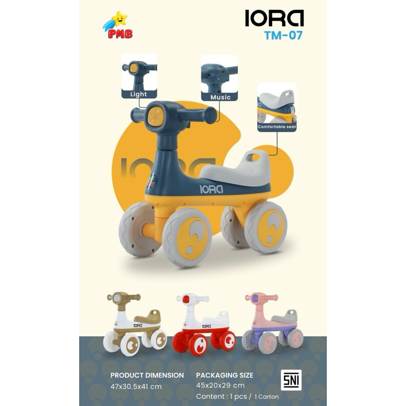 Jual PMB IORA Ride On TM07 (TM07) - Mainan Anak Ride On | Shopee Indonesia