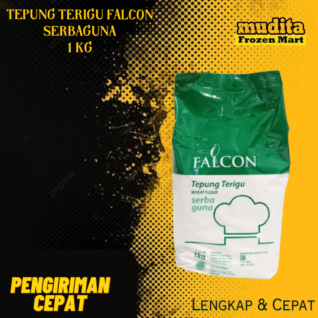 Jual TEPUNG TERIGU SERBAGUNA FALCON UK. 1 KG | Shopee Indonesia