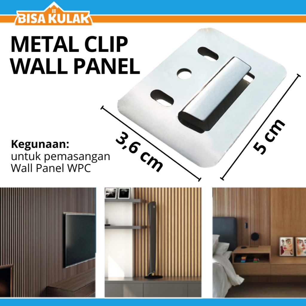 Jual klip wpc wall panel / klip bleket cantolan wpc /clip wallboard dan ...