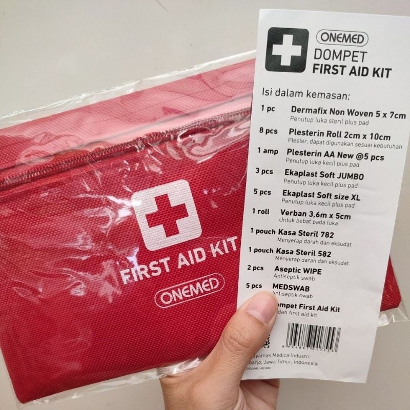 Jual Onemed First Aid Kit P3K 1 Set + Dompet (isi di foto) | Shopee ...