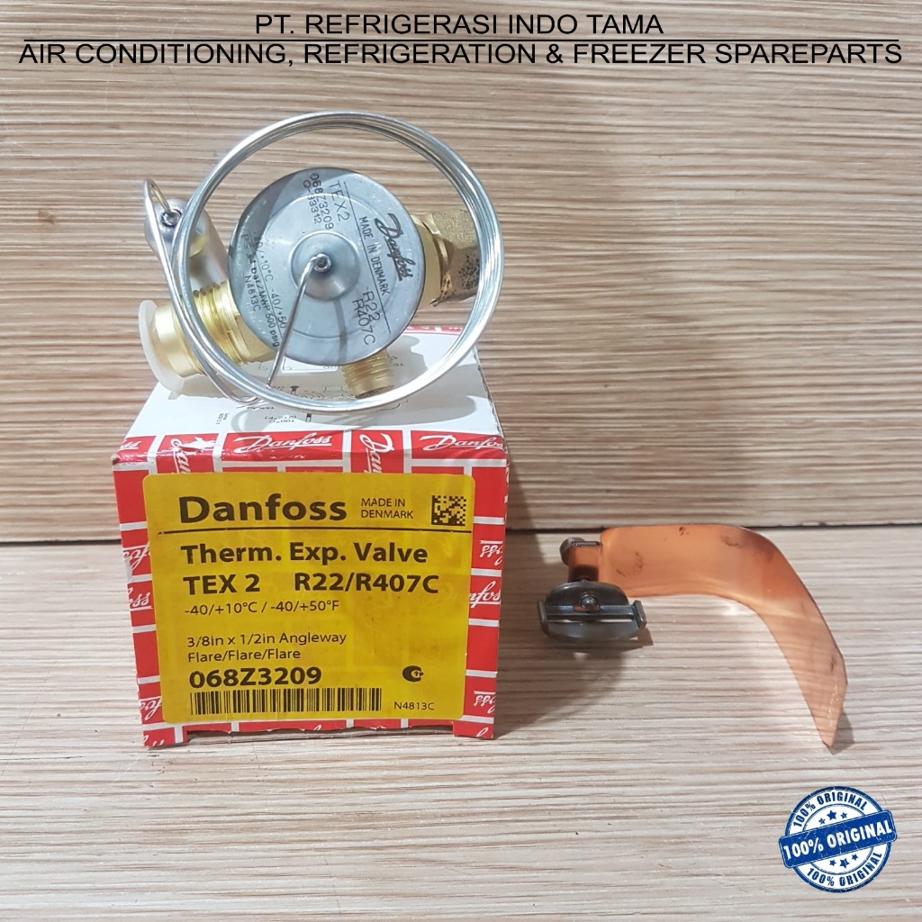 Jual R22 / R407C TEX 2 / TE 2 - 068Z3209 EXPANSION VALVE DANFOSS / EXPANSI | Shopee Indonesia