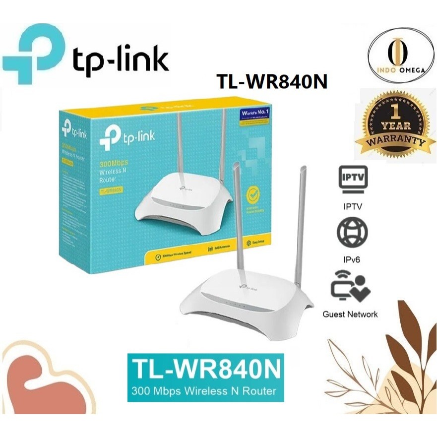 Jual TPLINK TL-WR840N 300Mbps Wireless N Router WR840N 840N2 WR840 ...