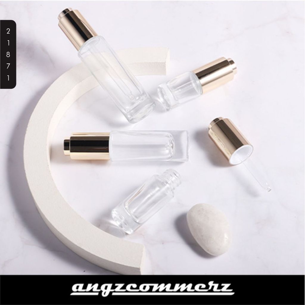 Jual Botol Kaca Pipet Serum Essence Estetik Gold Press Bottle 30ml SMG ...