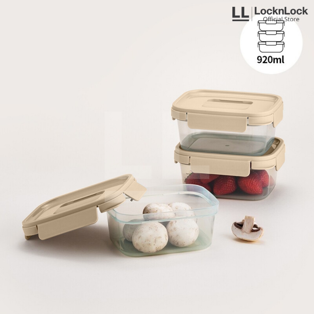 Jual LocknLock Lunch Box Gift Set 3P Ivory - LTN330S3IVY | Shopee Indonesia