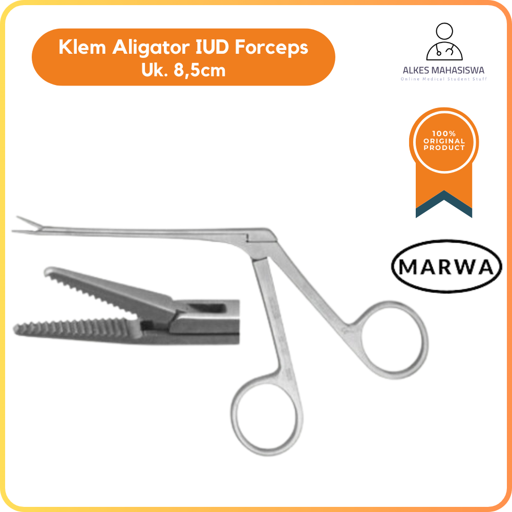 Jual Klem Aligator 8,5cm IUD Removal Forceps 8,5cm MARWA | Shopee Indonesia
