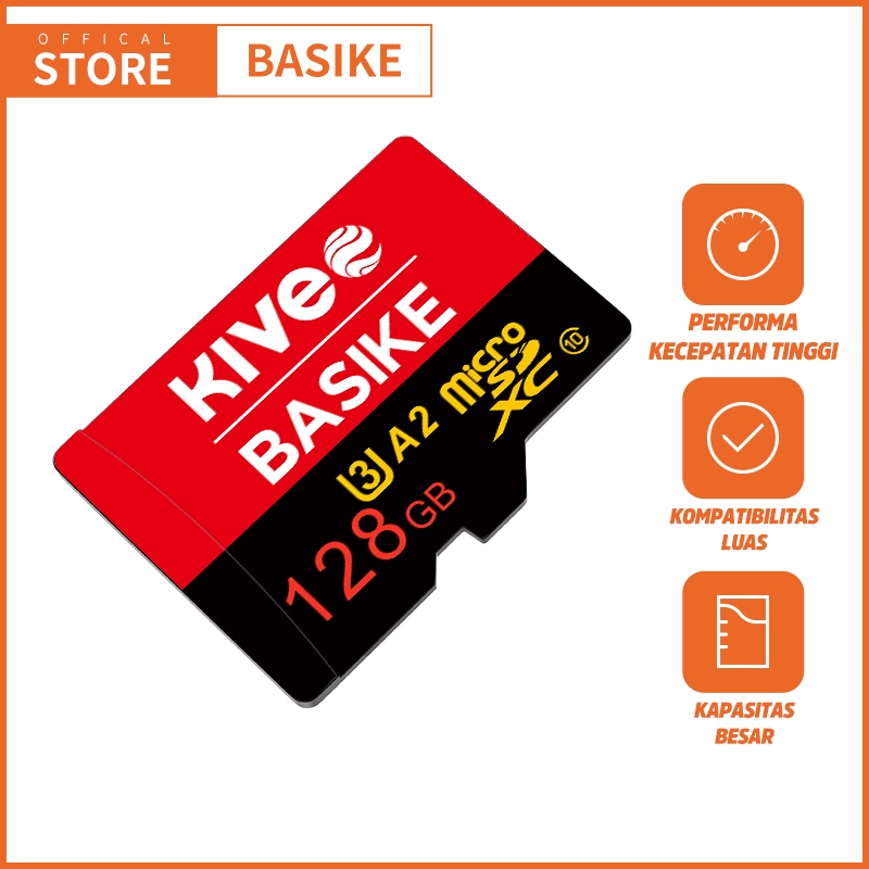 Jual BASIKE Memory Card HP Kartu Memori SD 128GB 64GB 32GB 240MBps 4K ...