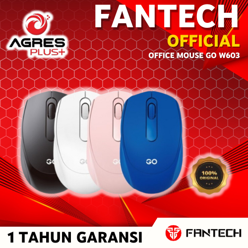 Jual FANTECH Go Wireless Mouse High Performance 1600 DPI W603 KADO AGP ...