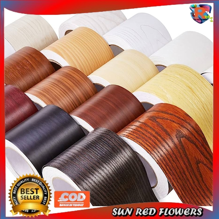 Jual Sticker Border List Tembok Motif Kayu 8cm x 8m Wallpaper List ...