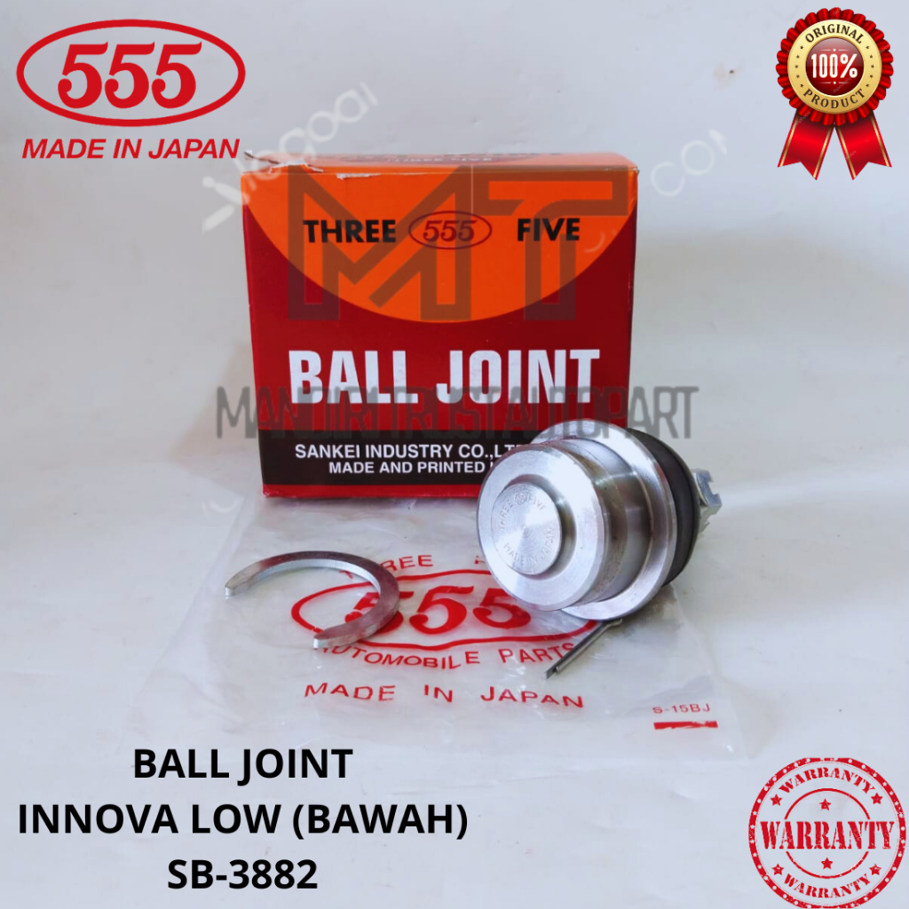 Jual Ball Joint Bawah Innova Fortuner Hilux 555 Japan Original SB-3882 ...