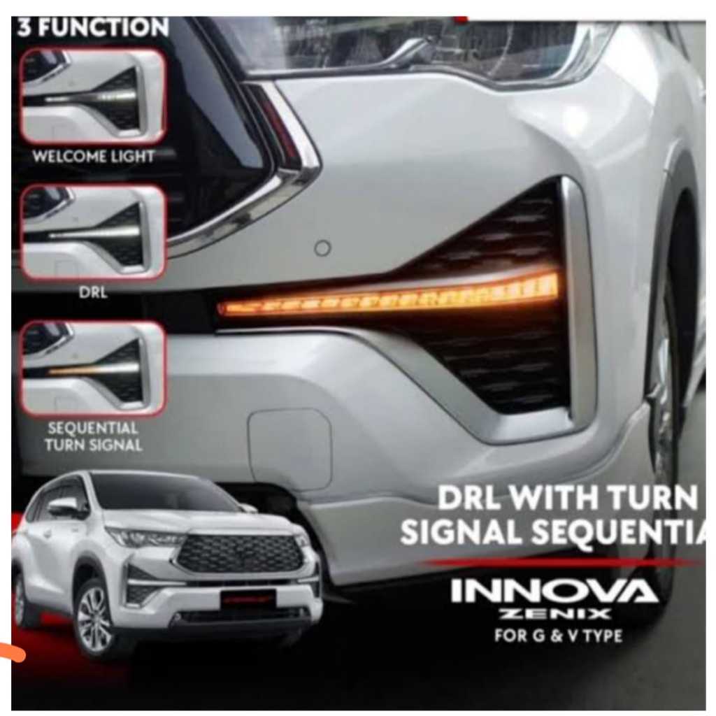 Jual DRL Inova Zenix Harga Sepasang DRL Only - SCA Auto | Shopee Indonesia