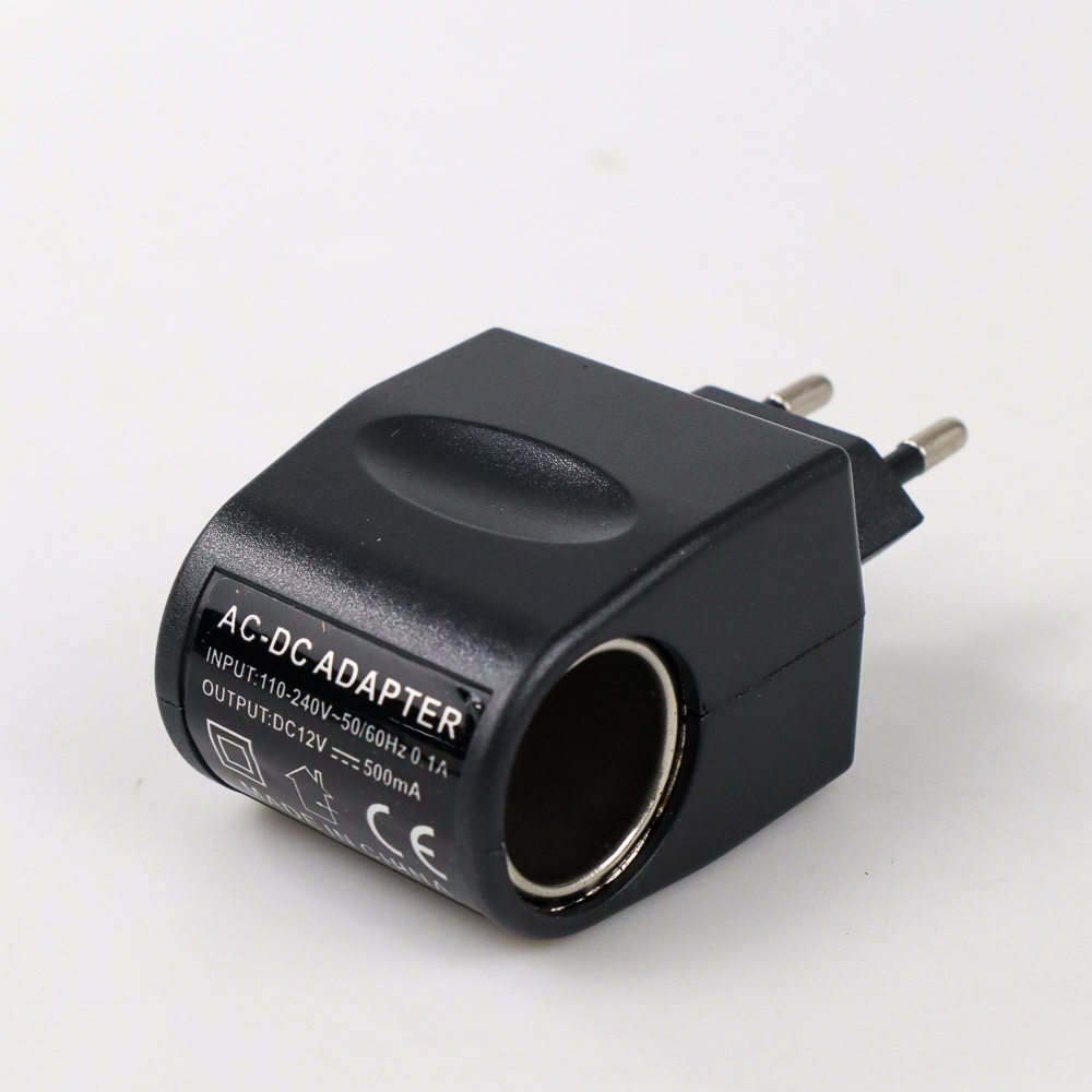 Jual Car Charger Switch Adaptor EU Plug 12 V 500mA Untuk mobil | Shopee ...
