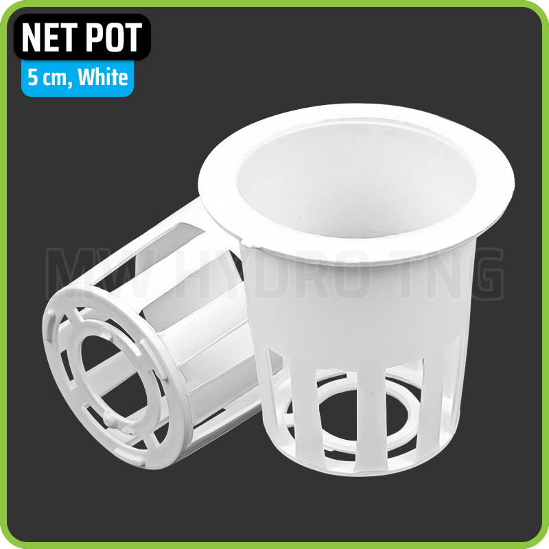 Jual Netpot Hidroponik - Hydroponic Net Pot, 5 cm, Putih | Shopee Indonesia
