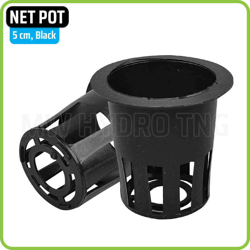 Jual Netpot Hidroponik - Hydroponic Net Pot, 5 cm, Hitam | Shopee Indonesia