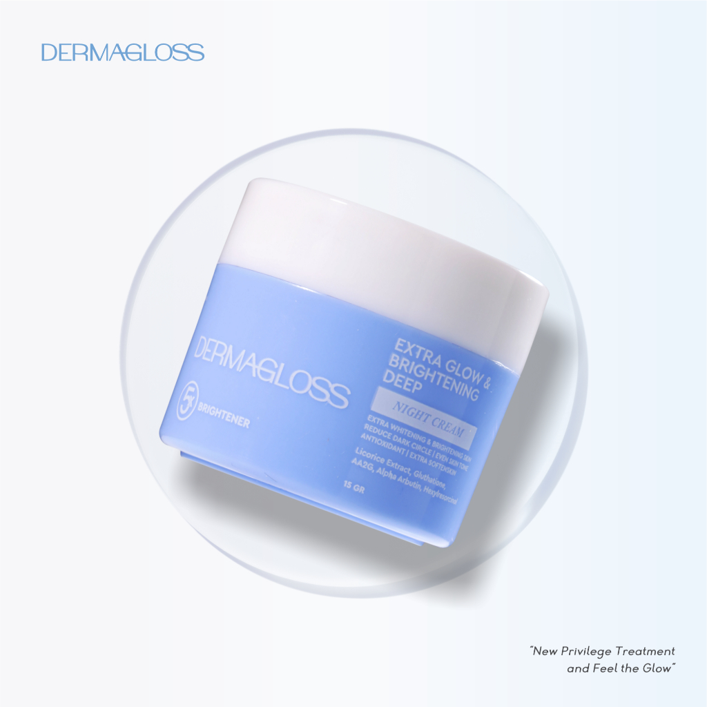 Jual DERMAGLOSS - Glow & Brightening Deep Night Cream | Shopee Indonesia