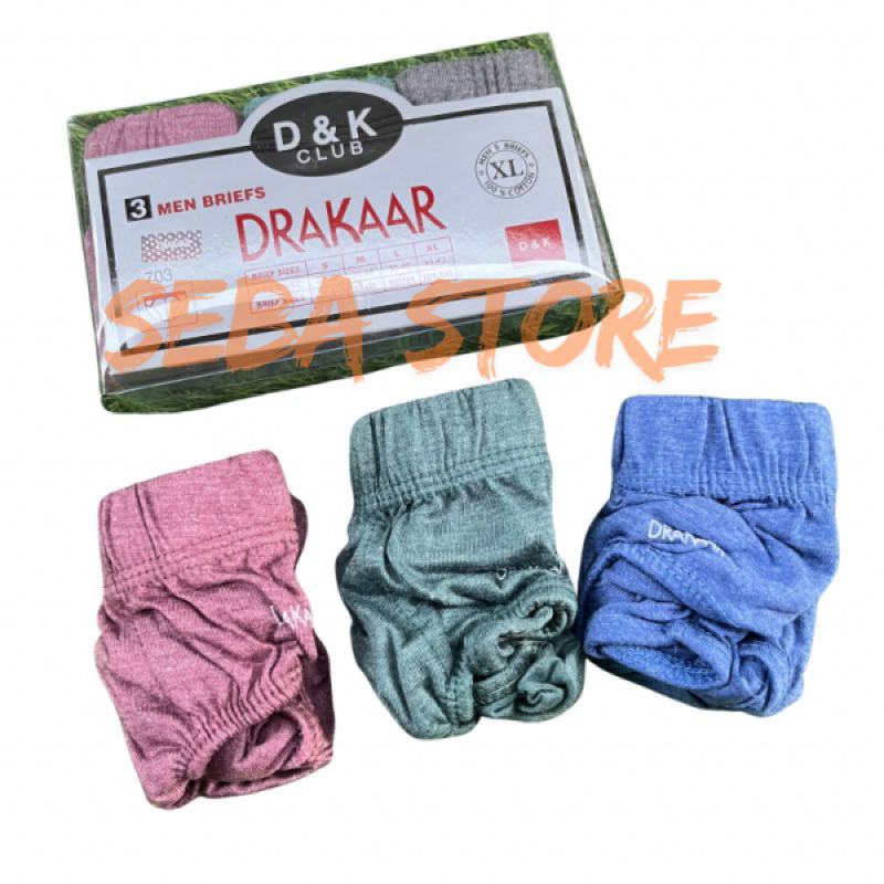 Jual 3pcs CD PRIA DRAKAAR MENS/ CELANA DALAM DEWASA DRAKAR 703 /DRAKAR ...