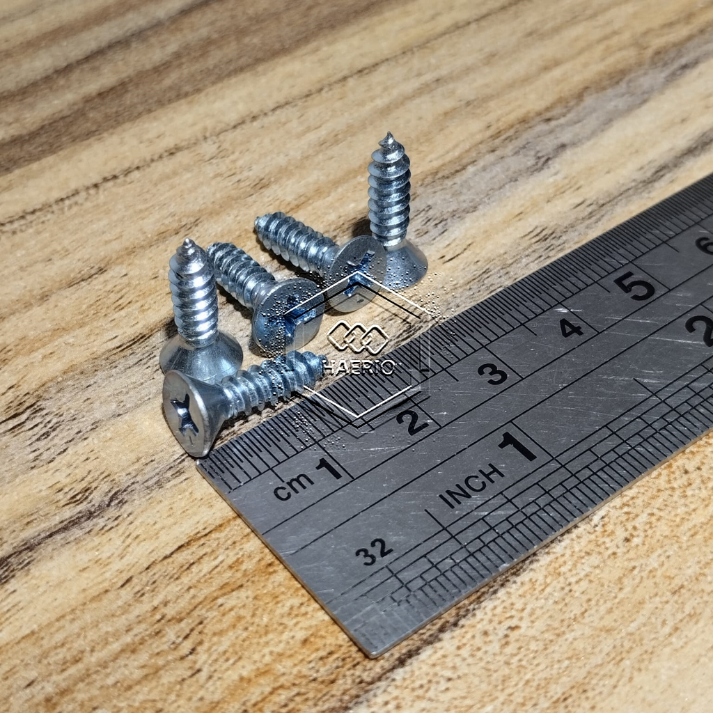 Jual SEKRUP SKRUP FH FAB F+AB TAPPING 8X5/8 PANJANG 1,5CM TAPING SCREW ...