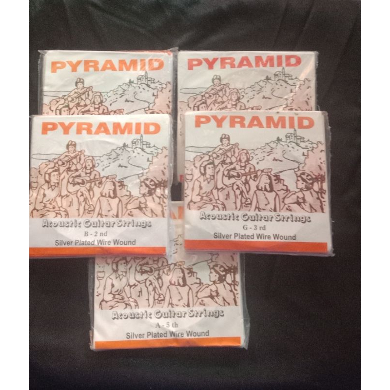 Jual SENAR GITAR PYRAMID SETRING LUSINAN NO,1,2,3,4,5,6./PAK ISI 12 PCS ...