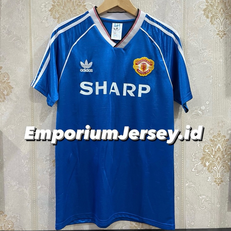 Jual Jersey Retro Manchester United 1988/90 Third | Shopee Indonesia