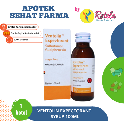 Jual VENTOLIN EXPECTORANT SYRUP 100ML | Shopee Indonesia