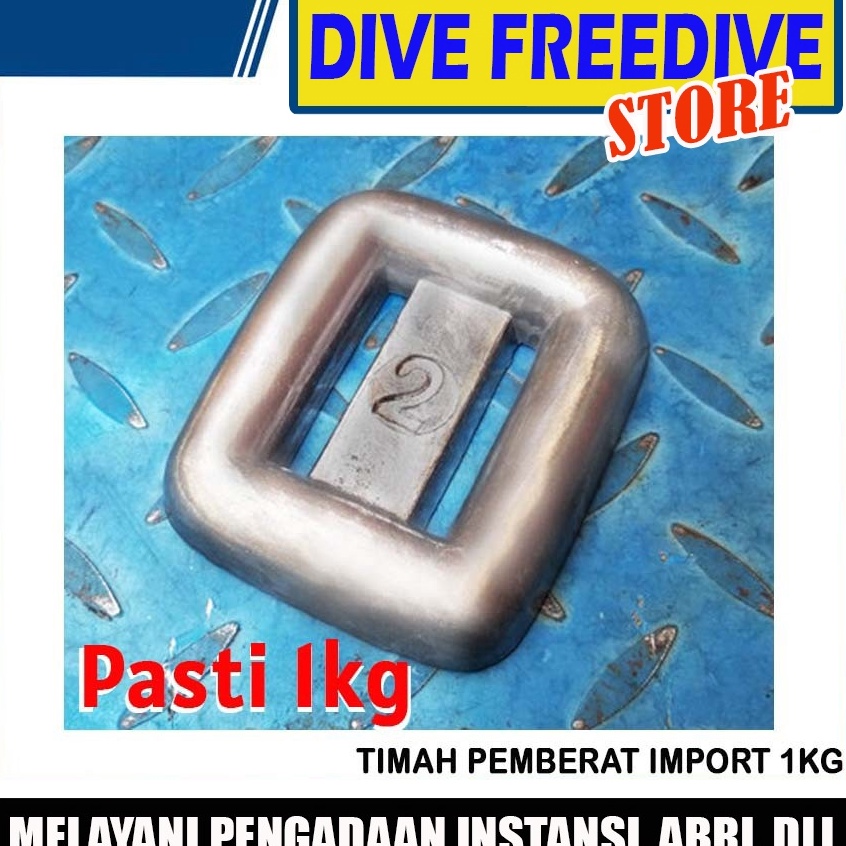 Jual Pusat Obral Timah Pemberat 1kg 1 Gram Timah Pemberat Scuba Diving ...